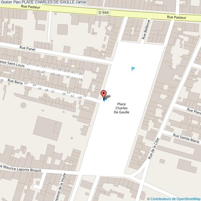 Place CHARLES DE GAULLE Jarnac