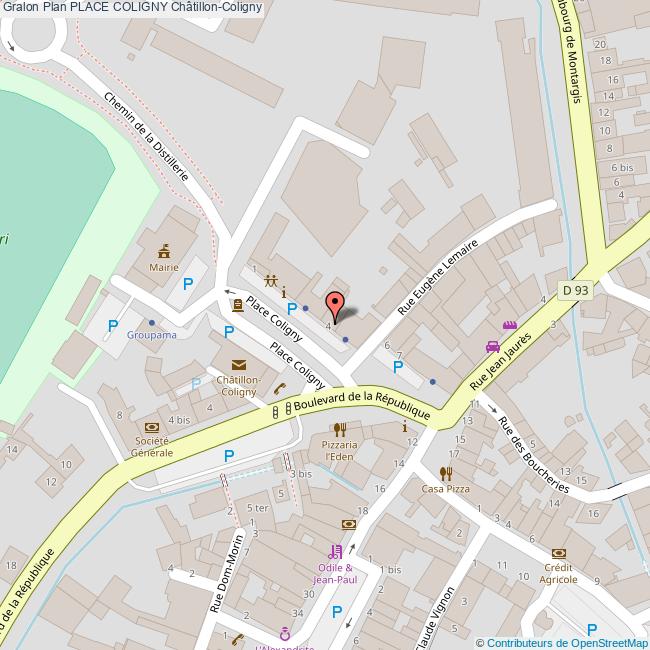 Place COLIGNY Châtillon-Coligny