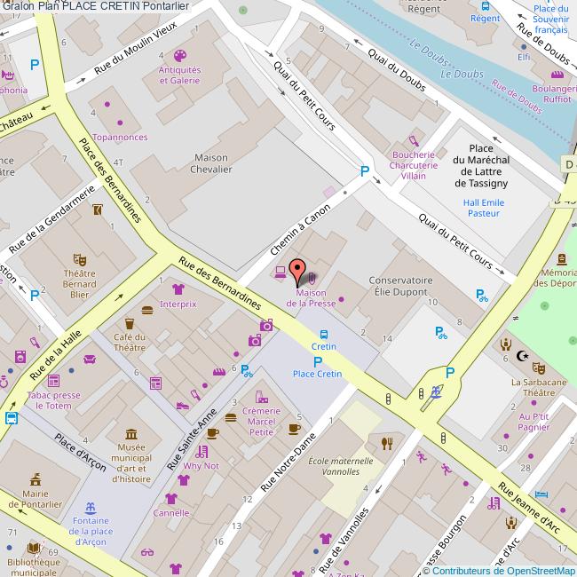 Place CRETIN Pontarlier