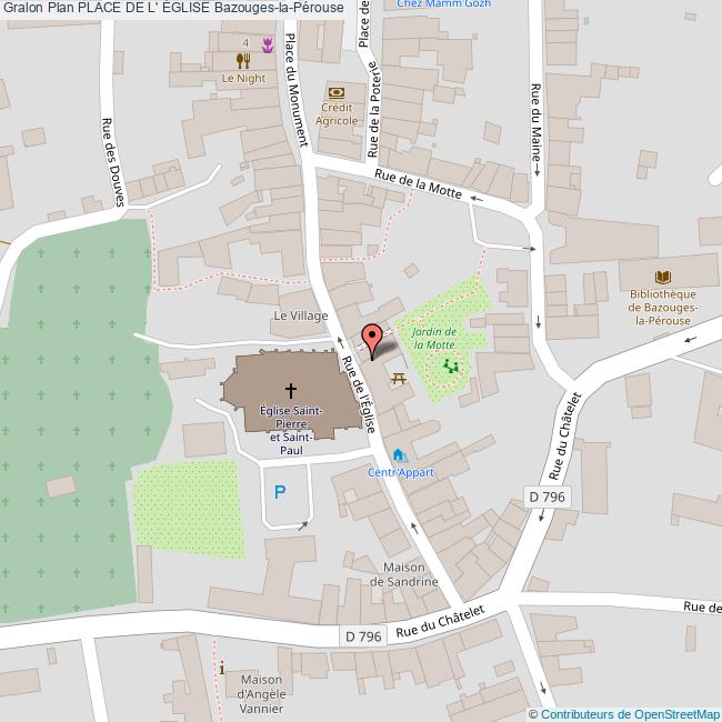 Place de l' ÉGLISE Bazouges-la-Pérouse