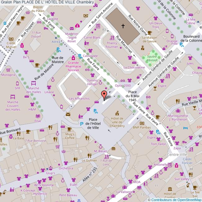 Place de l' HÔTEL DE VILLE Chambéry