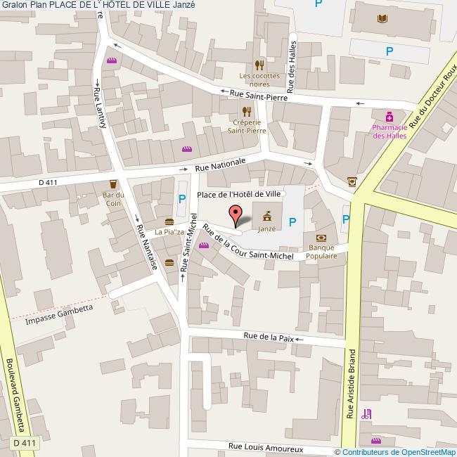 Place de l' HÔTEL DE VILLE Janzé