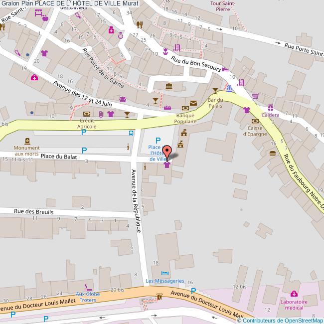 Place de l' HÔTEL DE VILLE Murat