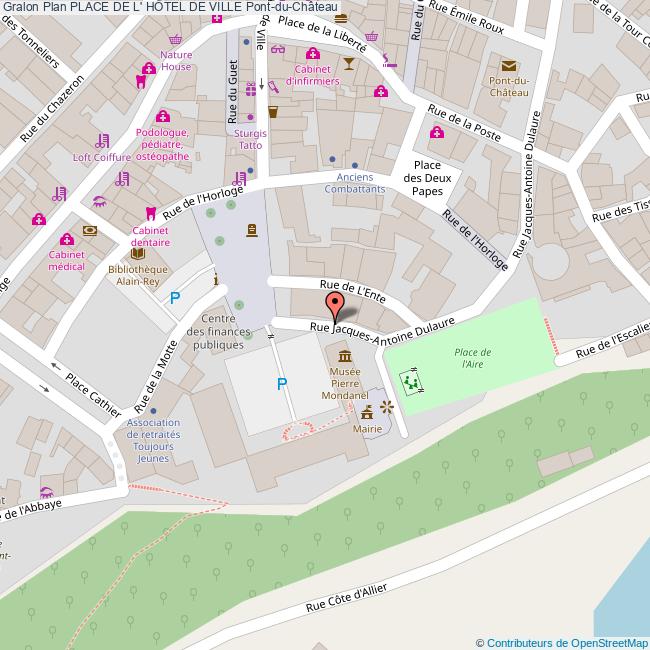 Place de l' HÔTEL DE VILLE Pont-du-Château