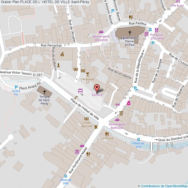 Place de l' HÔTEL DE VILLE Saint-Péray