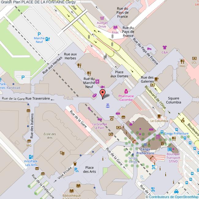 Place de la FONTAINE Cergy