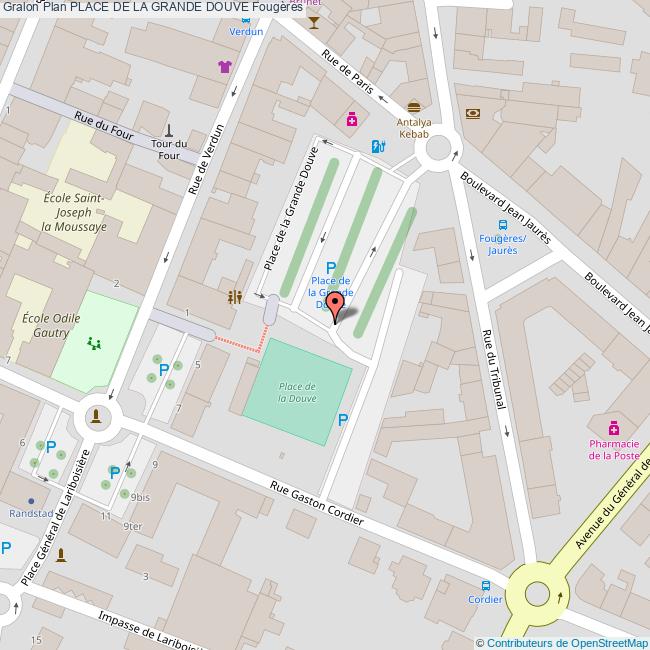 Place de la GRANDE DOUVE Fougères