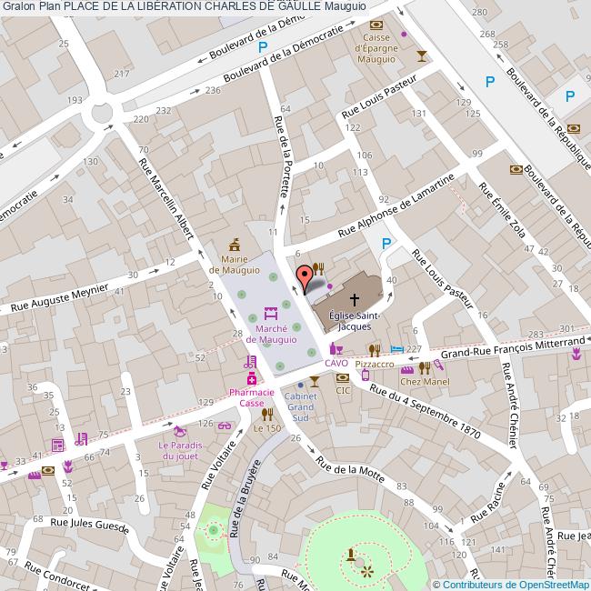 Place de la LIBÉRATION CHARLES DE GAULLE Mauguio