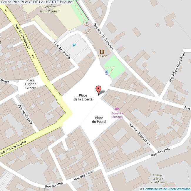 Place de la LIBERTÉ Brioude