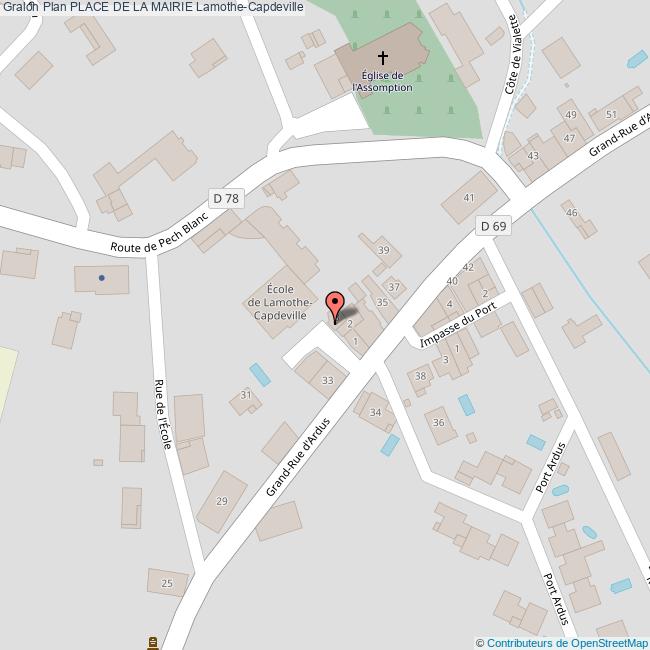 Place de la MAIRIE Lamothe-Capdeville