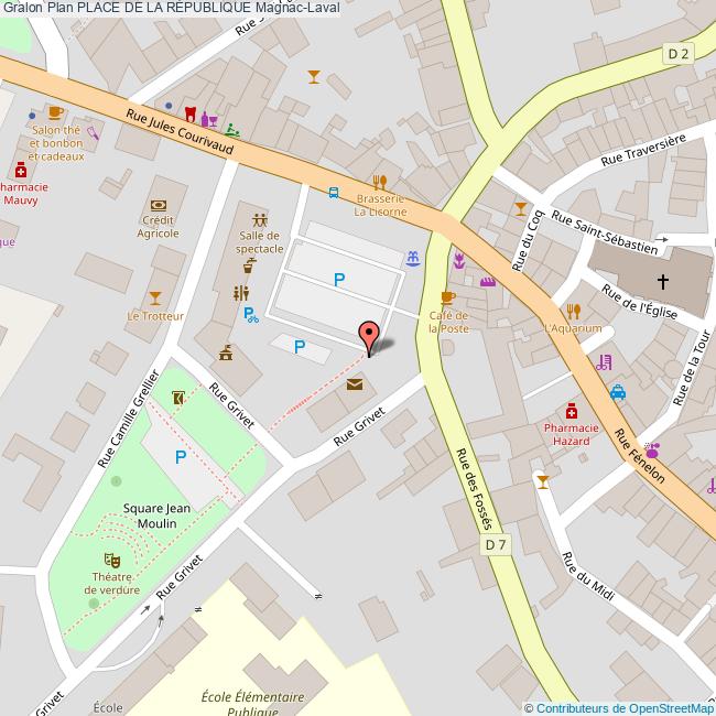 Place de la RÉPUBLIQUE Magnac-Laval