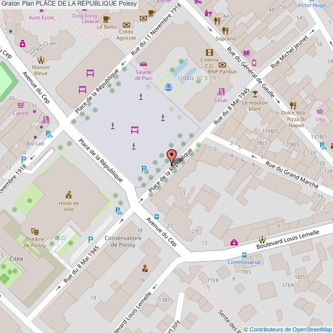 Place de la RÉPUBLIQUE Poissy