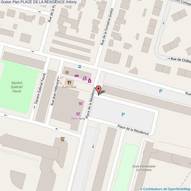 Place de la RÉSIDENCE Antony