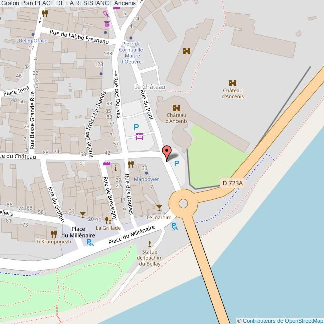 Place de la RÉSISTANCE Ancenis