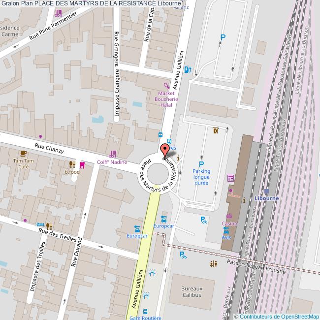 Place des MARTYRS DE LA RÉSISTANCE Libourne