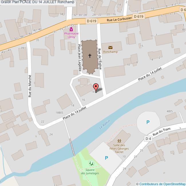 Place du 14 JUILLET Ronchamp