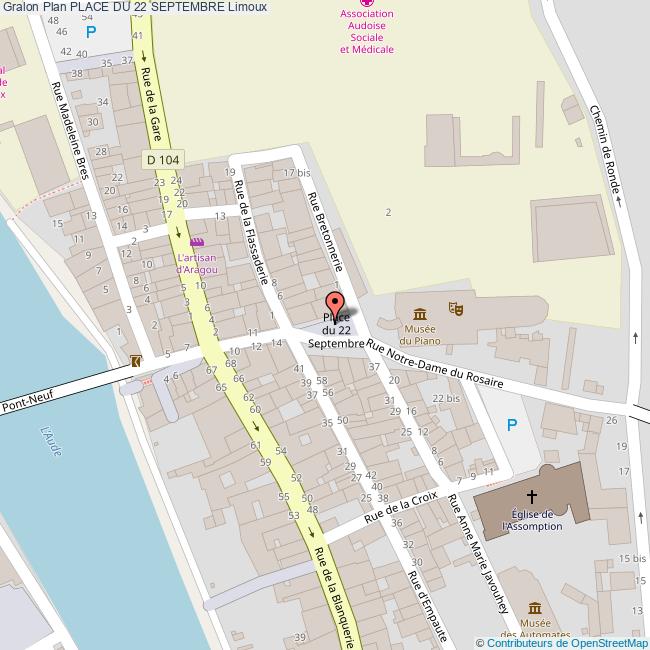 Place du 22 SEPTEMBRE Limoux