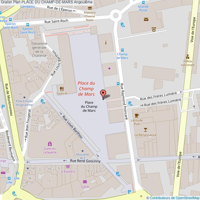 Place du CHAMP-DE-MARS Angoulême