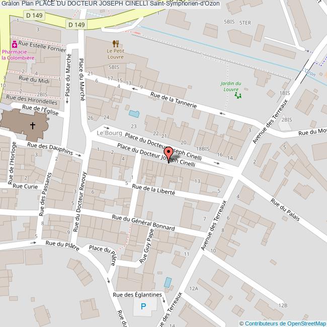 Place du DOCTEUR JOSEPH CINELLI Saint-Symphorien-d'Ozon