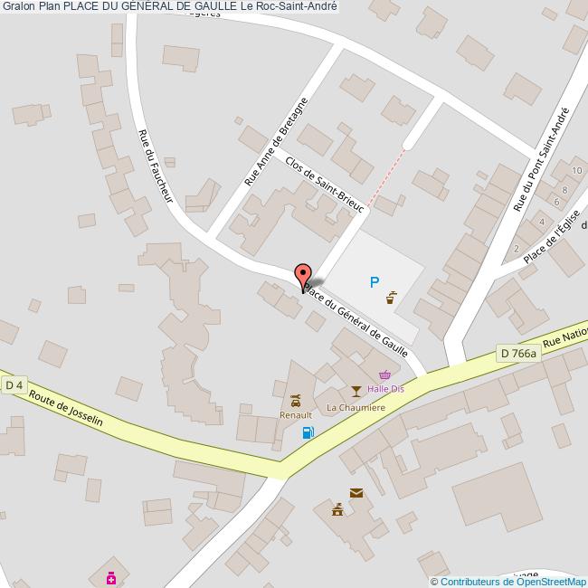 Place du GÉNÉRAL DE GAULLE Le Roc-Saint-André