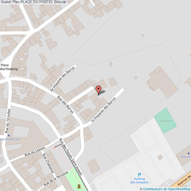 Place du POSTEL Brioude