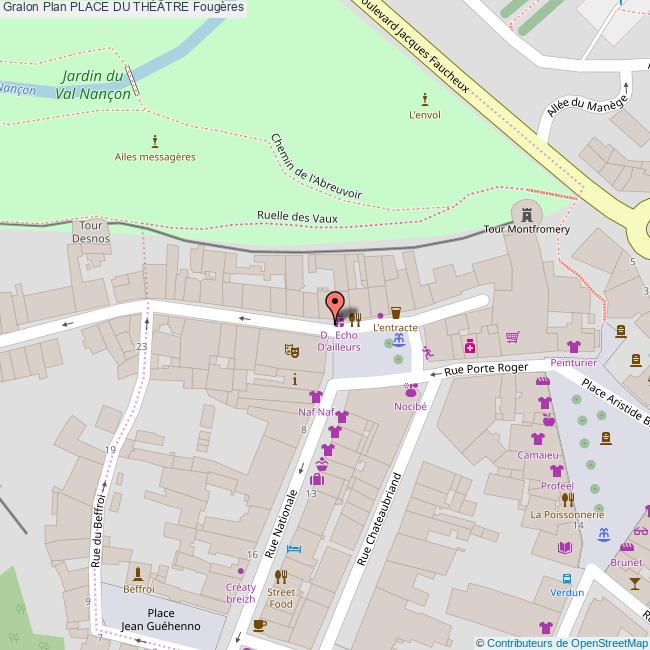 Place du THÉÂTRE Fougères