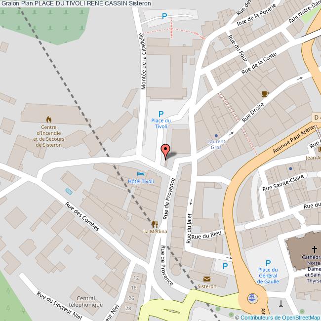 Place du TIVOLI RENÉ CASSIN Sisteron