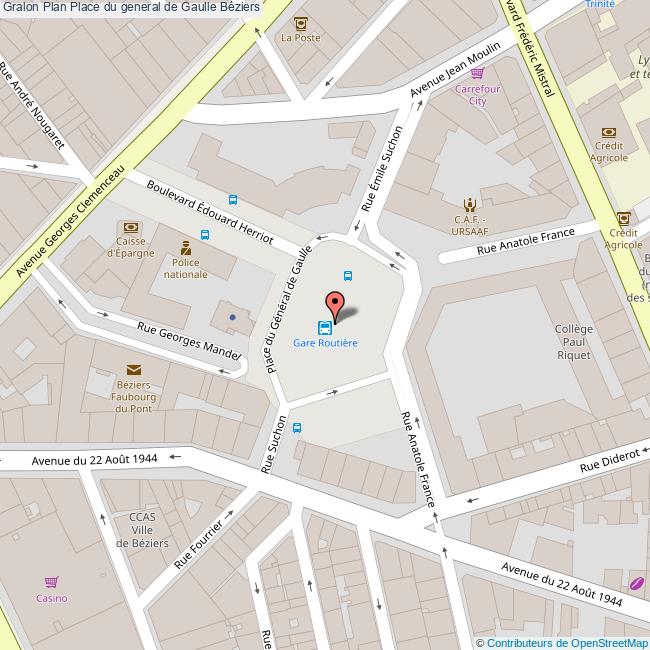 Place du general de Gaulle Béziers