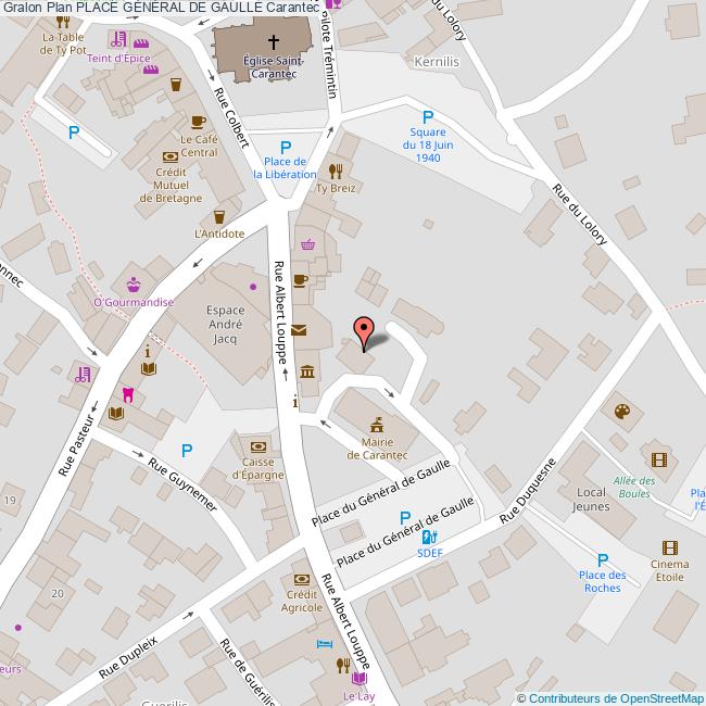 Place GÉNÉRAL DE GAULLE Carantec