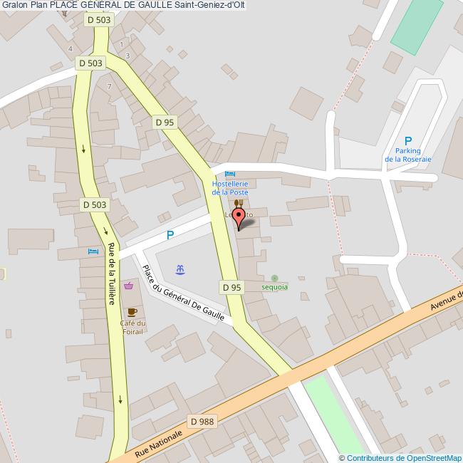 Place GÉNÉRAL DE GAULLE Saint-Geniez-d'Olt