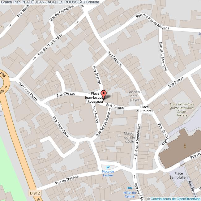Place JEAN-JACQUES ROUSSEAU Brioude