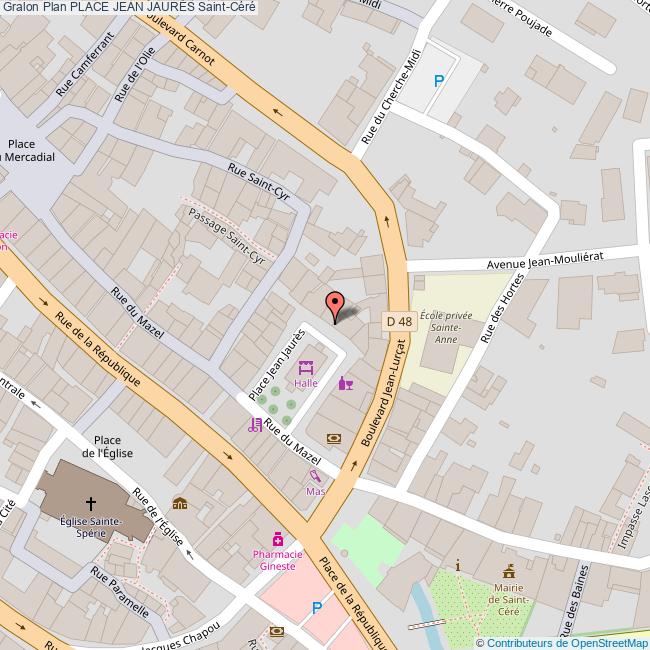 Place JEAN JAURÈS Saint-Céré