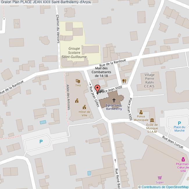 Place JEAN XXIII Saint-Barthélemy-d'Anjou