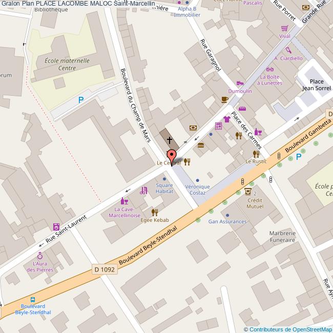 Place LACOMBE MALOC Saint-Marcellin
