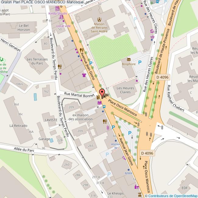 Place OSCO MANOSCO Manosque