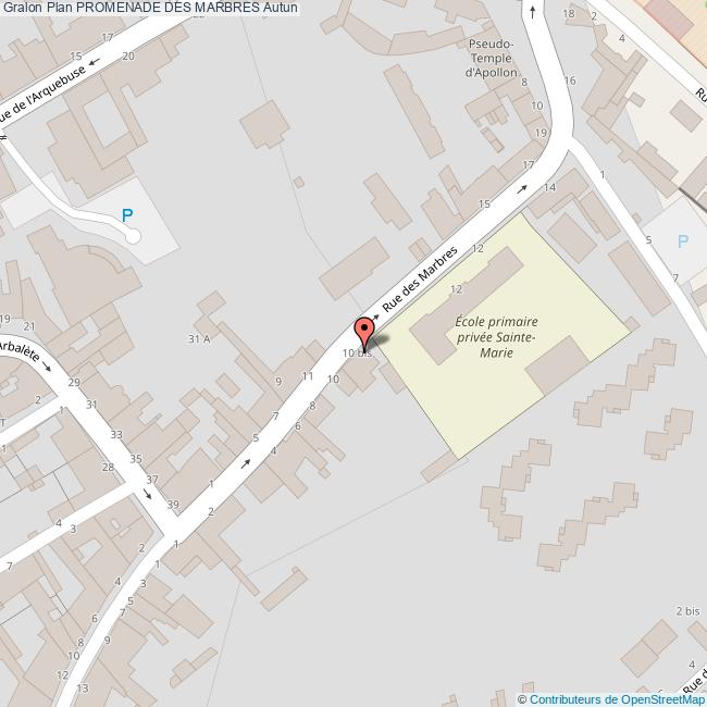 Promenade des MARBRES Autun