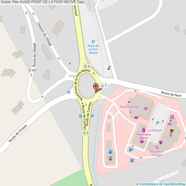 Rond-point de la FONT-NEUVE Opio