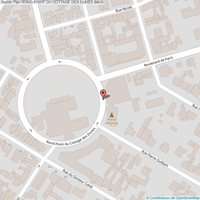 Rond-point du COTTAGE DES DUNES Berck