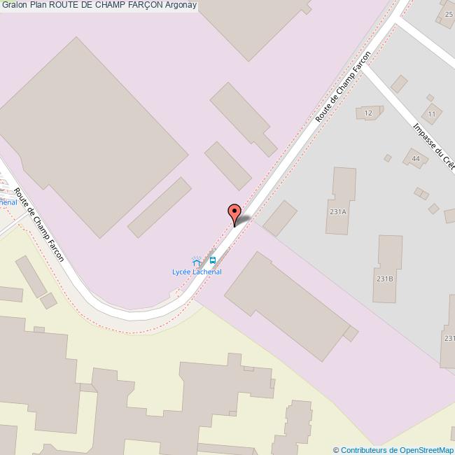 Route de CHAMP FARÇON Argonay