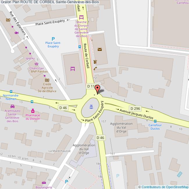 Route de CORBEIL Sainte-Geneviève-des-Bois