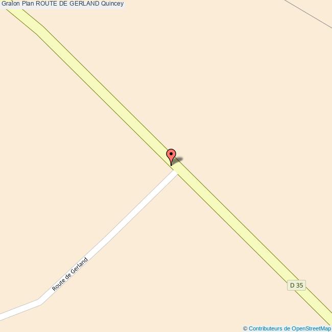 Route de GERLAND Quincey