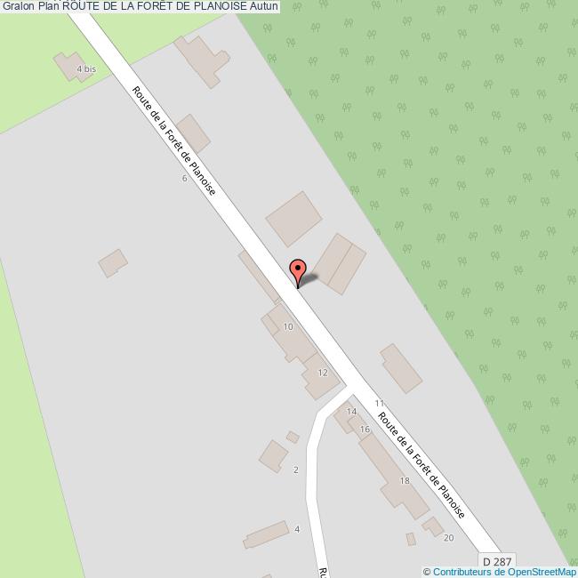 Route de la FORÊT DE PLANOISE Autun