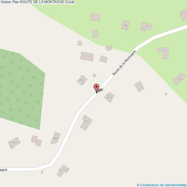 Route de la MONTAGNE Cuvat