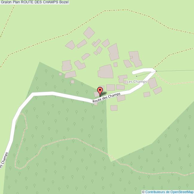 Route des CHAMPS Bozel