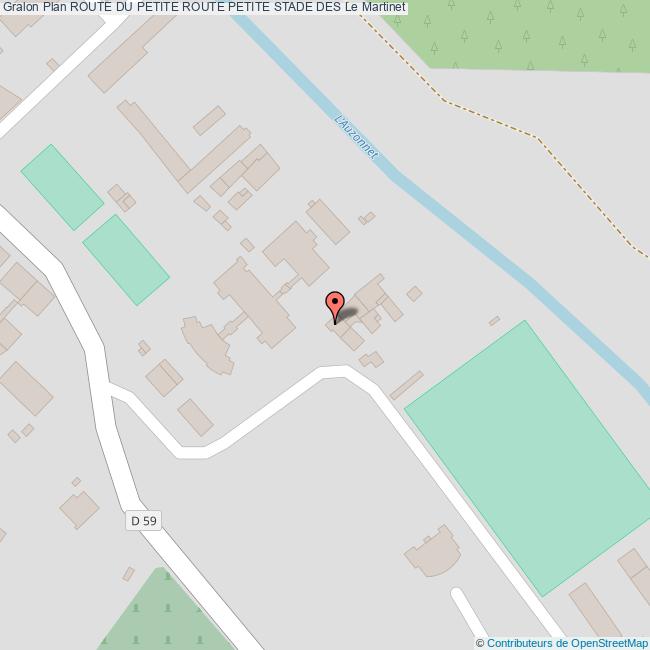 Route du PETITE ROUTE PETITE STADE DES Le Martinet