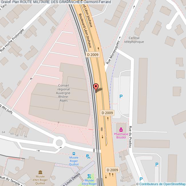 Route MILITAIRE DES GRAVANCHES Clermont-Ferrand
