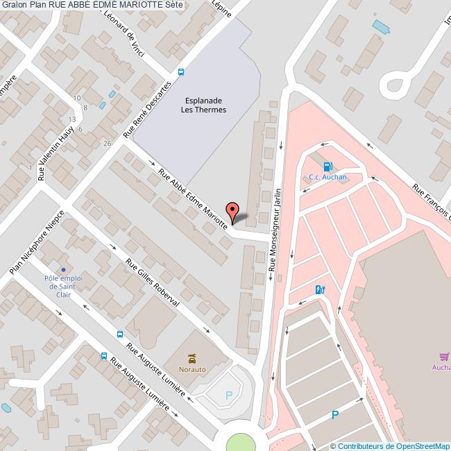 Rue ABBÉ EDMÉ MARIOTTE Sète