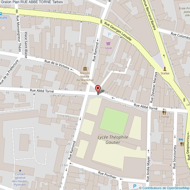 Rue ABBÉ TORNÉ Tarbes