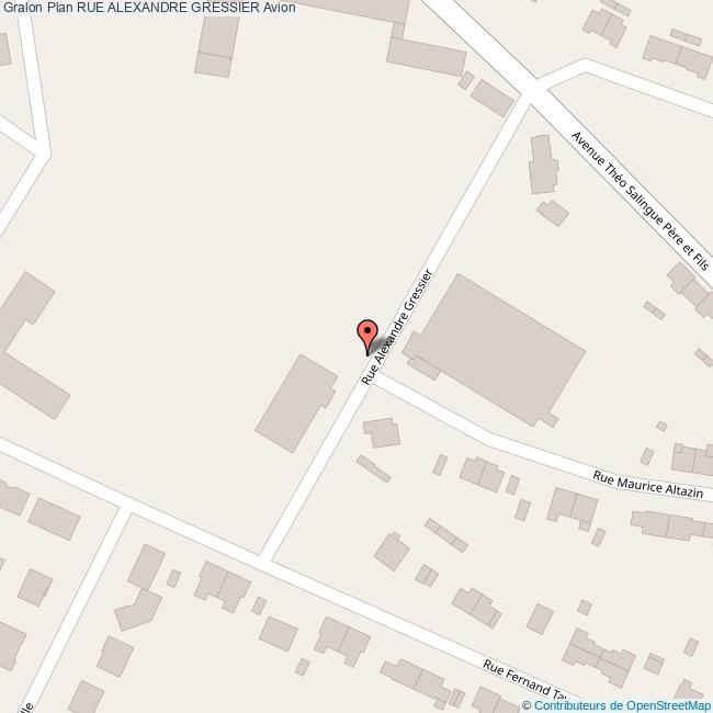 Rue ALEXANDRE GRESSIER Avion