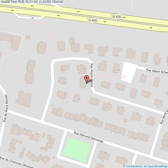 Rue ALOYSE CLAUSS Obernai